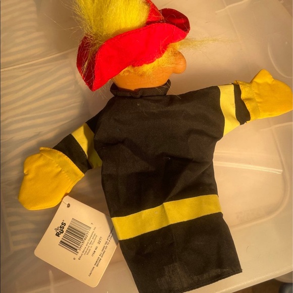 Russ | Toys | Vintage Russ Troll Firefighter Puppet | Poshmark